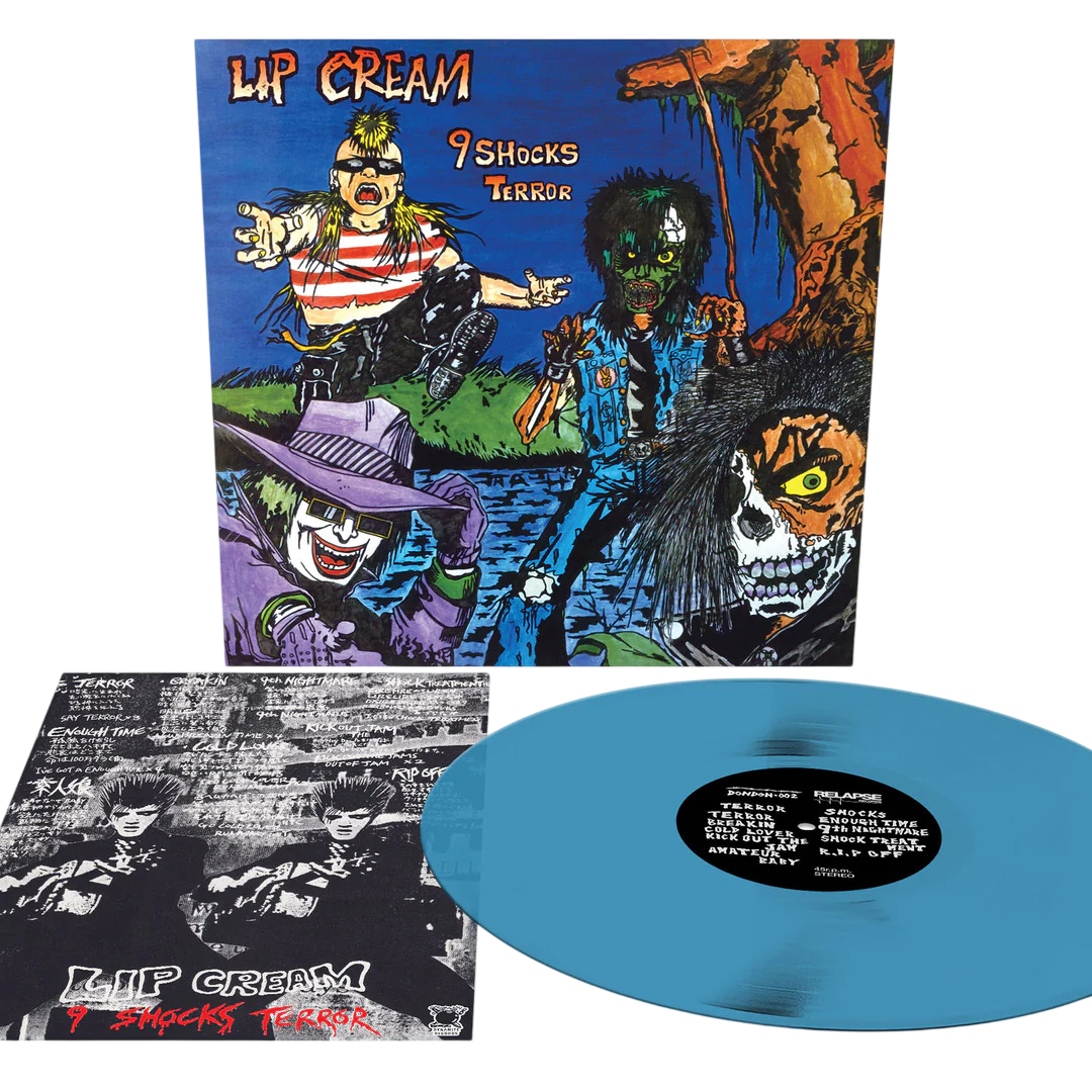 LIP CREAM – 9 Shocks Terror LP (royal blue vinyl) – CITY NOISE